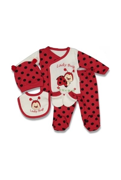 Necix's Uğur Böceği Beşli Set Mevsimlik-Kırmızı