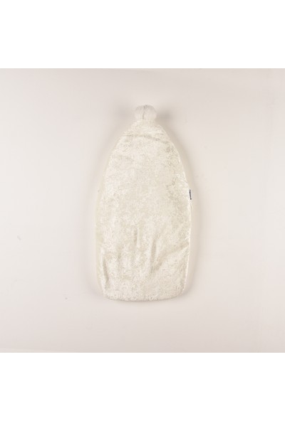 Bebecix Bebek Kadife Fermuarlı Kundak-Ekru