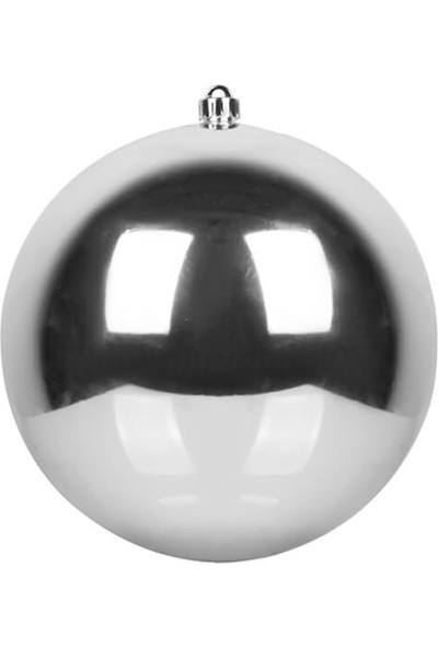 Parti Adresi Yılbaşı Topu Gümüş 40 cm Parti Adresi Yılbaşı Topu Gümüş 40 cm