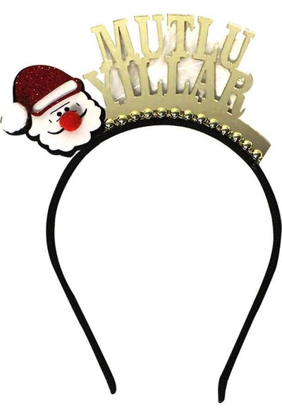 Parti Adresi Pleksi Noel Babalı Mutlu Yıllar Altın Taç Parti Adresi Pleksi Noel Babalı Mutlu Yıllar Altın Taç