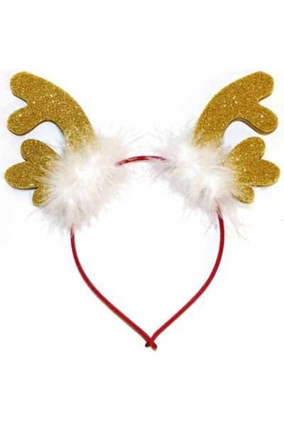 Parti Adresi Yılbaşı Boynuzlu Taç Altın Simli Parti Adresi Yılbaşı Boynuzlu Taç Altın Simli