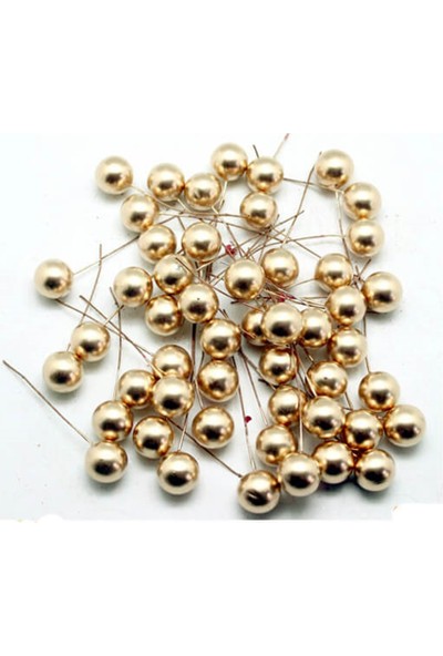 Parti Adresi Yılbaşı Ağaç Süsü Telli Top Altın 0,5 cm 50'li Parti Adresi Yılbaşı Ağaç Süsü Telli Top Altın 0,5 cm 50'li