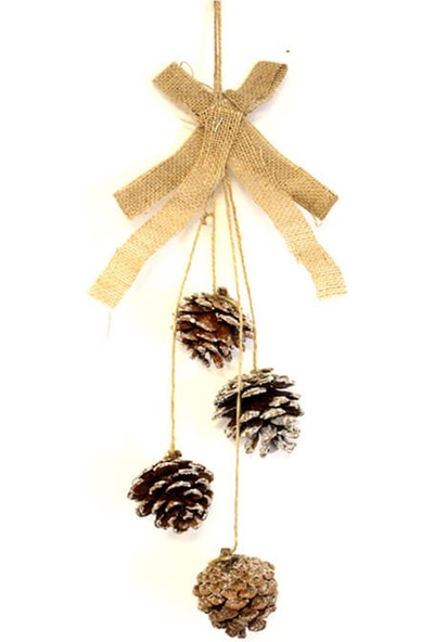 Parti Adresi Salkım Kozalak 4'lü Beyaz