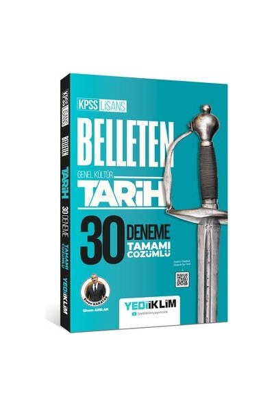 Yediiklim Yayınları KPSS Lisans Genel Kültür Belleten Tarih Tamamı Çözümlü 30 Deneme Yediiklim Yayınları KPSS Lisans Genel Kültür Belleten Tarih Tamamı Çözümlü 30 Deneme