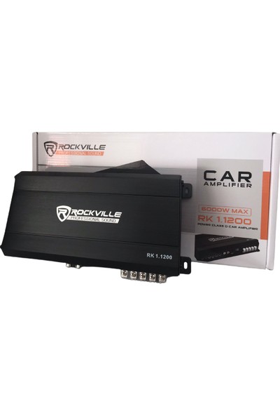 Rockville Rk 1.1200 6000 W Bas Kontrollü Mono Bas Amfisi Rockville Rk 1.1200 6000 W Bas Kontrollü Mono Bas Amfisi