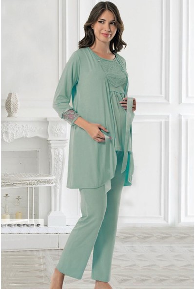 Tampap Kadın Lohusa Pijama Takımı Uzun Kollu Tampap 3845 Tampap Kadın Lohusa Pijama Takımı Uzun Kollu Tampap 3845
