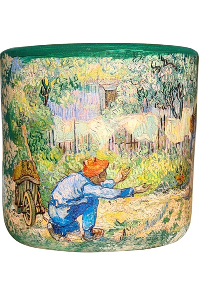 Fideland Van Gogh – Ilk Adım Baskılı Toprak Saksı