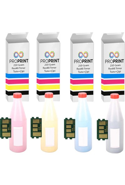 Proprint PK-5017 250 gr Cmyk Toner Tozu-Çip Seti- P-C3062I Proprint PK-5017 250 gr Cmyk Toner Tozu-Çip Seti- P-C3062I