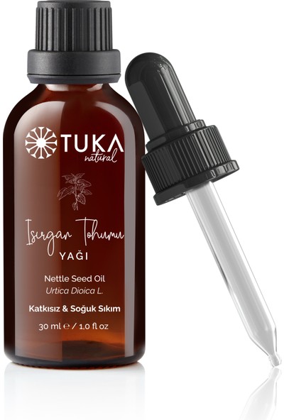 Tuka Natural Isırgan Tohumu Yağı 30 ml Tuka Natural Isırgan Tohumu Yağı 30 ml