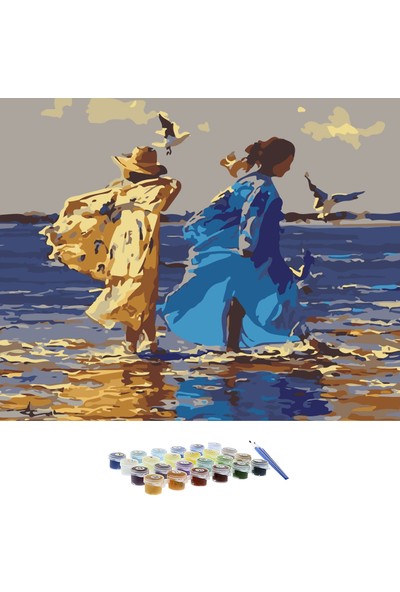 Peak Hobby Sahilde Çocuklar Çerçevesiz Sayılarla Boyama Seti 40 x 50 cm Peak Hobby Sahilde Çocuklar Çerçevesiz Sayılarla Boyama Seti 40 x 50 cm