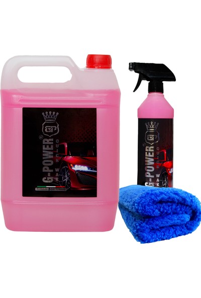 G Power Hızlı Cila Seramik Katkılı Ultra Su Itici 5 Lt + 750 ml ve Bez G Power Hızlı Cila Seramik Katkılı Ultra Su Itici 5 Lt + 750 ml ve Bez