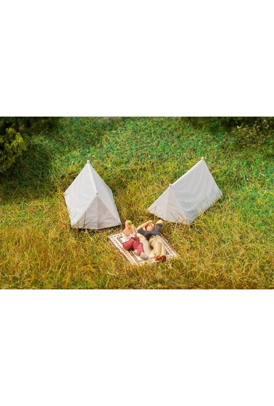 Faller 180987 1/87 Çadırlar ( 4 Adet ) Demonte Plastik Maketi