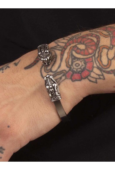 T-Shirt35 Viking Mitoloji Ejderha Paslanmaz Çelik Bileklik T-Shirt35 Viking Mitoloji Ejderha Paslanmaz Çelik Bileklik