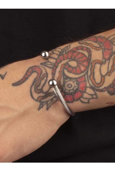 T-Shirt35 Sade Paslanmaz Çelik Bileklik