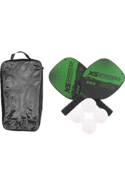 Strade Store Deluxe Pickleball Paddles Seti, Ahşap Raketleri 4 Top ve Saklama Çantası Içerir Strade Store Deluxe Pickleball Paddles Seti, Ahşap Raketleri 4 Top ve Saklama Çantası Içerir
