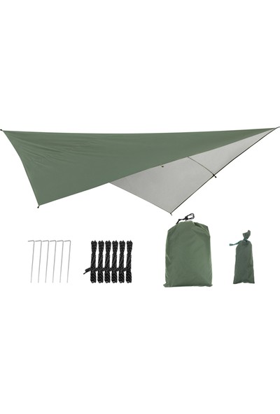 Su Geçirmez Yağmur Uçmak Çadır Tarp Kamp Hamak Branda Halatlar Yeşil Gümüş Su Geçirmez Yağmur Uçmak Çadır Tarp Kamp Hamak Branda Halatlar Yeşil Gümüş