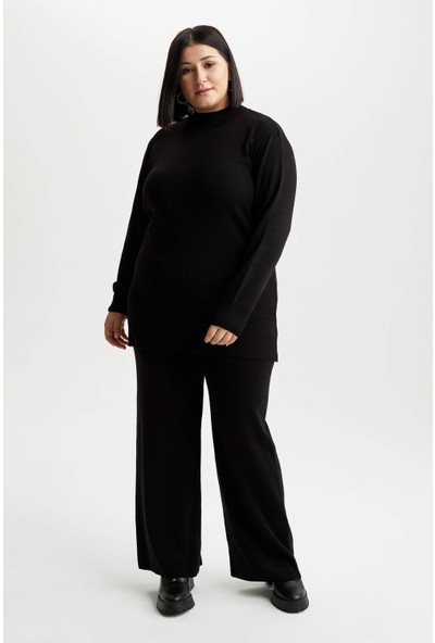 DeFacto Relax Fit Geniş Paça Palazzo Triko Pantolon W2700AZ21WN