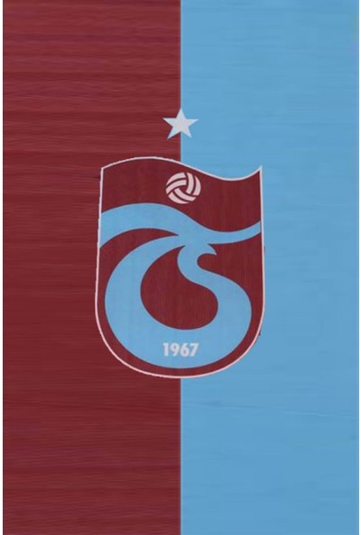 TS Club Bm Parçalı Sopalı Bayrak Bordo-Mavi 100 x 150 cm