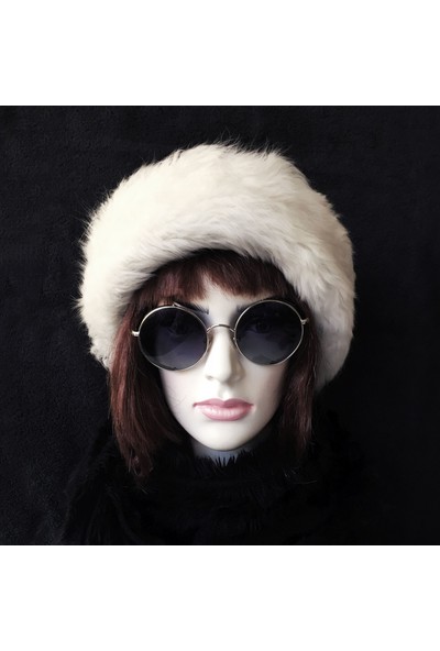 Shark Anatolia El Yapımı Yün Beyaz Kürklü Kadın Gerçek Deri Börk Şapka Shark Anatolia El Yapımı Yün Beyaz Kürklü Kadın Gerçek Deri Börk Şapka