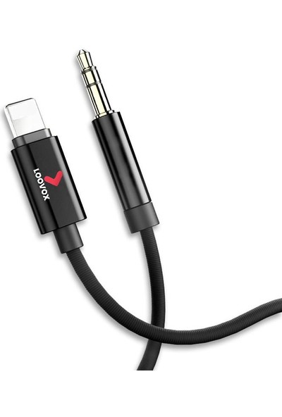 Loovox iPhone Aux Dönüştürücü - Lightning To Aux Çevirici Kablo 1mt