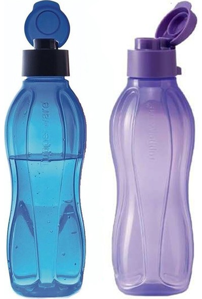 Tupperware Eko Şişe 750 ml Mavi-Lila 2'li
