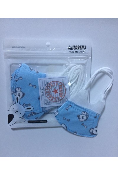 Fashion Çocuk Maskesi 0-4 Yaş 3 Katlı Erkek Mavi Desenli 5'li Paket Fashion Çocuk Maskesi 0-4 Yaş 3 Katlı Erkek Mavi Desenli 5'li Paket