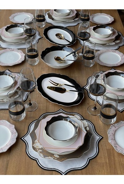 Rossev Yemek Takımı Violet 50 Parça 6 Kişilik Rossev Yemek Takımı Violet 50 Parça 6 Kişilik