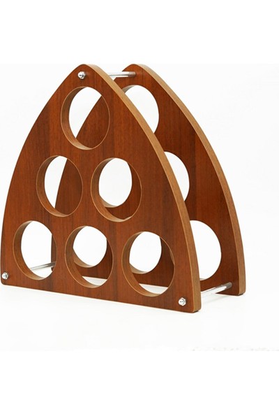 Pablofi Dome Doğal 6'lı Ahşap Şaraplık