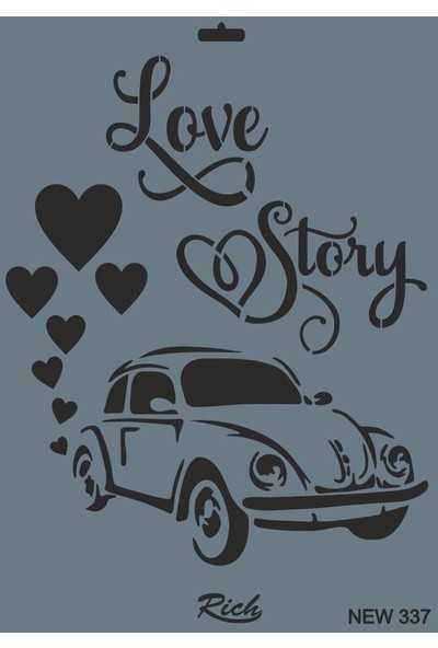 Rich Stencil 35 x 25 cm New 337 Rich Stencil 35 x 25 cm New 337