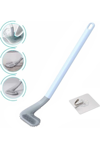 Golf Tasarımlı Silikon Wc Klozet Mutfak Temizlik Fırçası + Kancası Golf Tasarımlı Silikon Wc Klozet Mutfak Temizlik Fırçası + Kancası