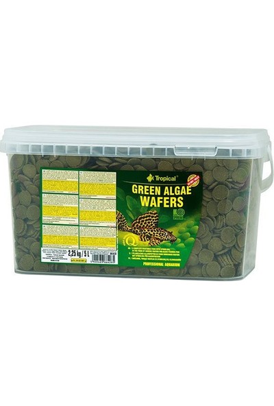 Tropical Green Algae Wafers Kovadan Bölme Balık Yemi 100 gr Tropical Green Algae Wafers Kovadan Bölme Balık Yemi 100 gr