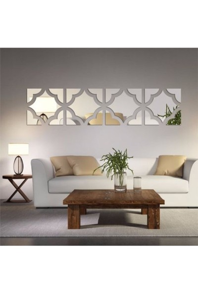 Ikra Ajans Dekoratif Gümüş Duvar Pleksi Yapışkan Bantlı 30X30 cm 4'lü Set Ikra Ajans Dekoratif Gümüş Duvar Pleksi Yapışkan Bantlı 30X30 cm 4'lü Set
