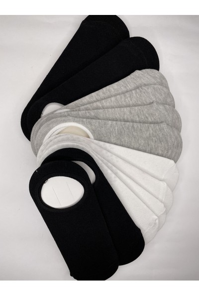 Depo Çamaşır Kadın Babet 3 Renk Çorap 12 Çift