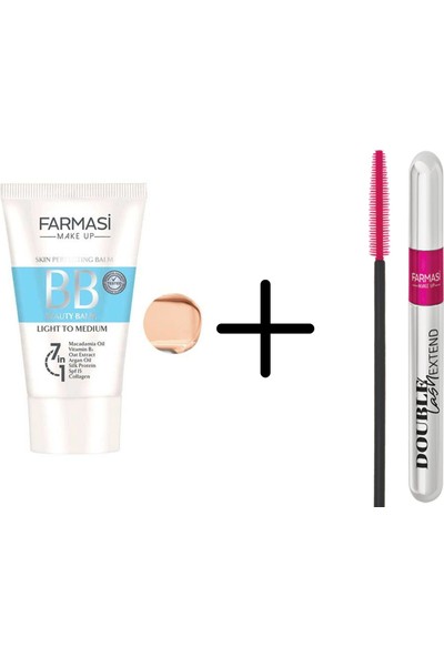 Farmasi Bb All In One Krem Açıktan Ortaya Light To Medium 50 ml Çift Etkili Double Lash Extend Maskara Farmasi Bb All In One Krem Açıktan Ortaya Light To Medium 50 ml Çift Etkili Double Lash Extend Maskara