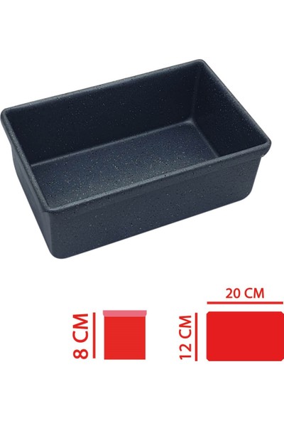 Kumsal Mutfak Kapaksız Granit Çavdar Ekmek Kalıbı 8X12X20 cm Kumsal Mutfak Kapaksız Granit Çavdar Ekmek Kalıbı 8X12X20 cm