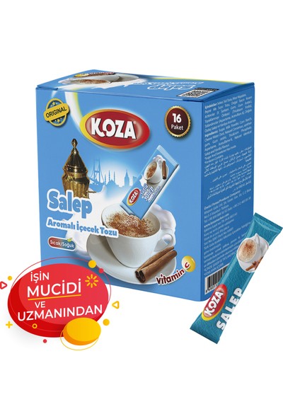 Koza Tek İçimlik Sahlep Aro. İçecek Tozu (16 Stick) Koza Tek İçimlik Sahlep Aro. İçecek Tozu (16 Stick)