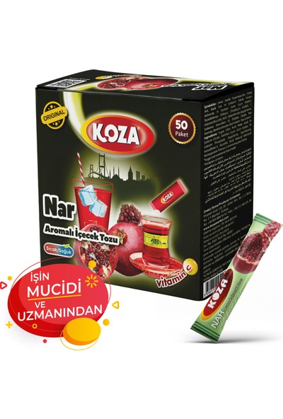 Koza Tek İçimlik Nar Aro. İçecek Tozu (50 Stick) Koza Tek İçimlik Nar Aro. İçecek Tozu (50 Stick)