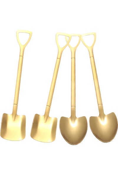Dolity Kürek Şeklinde Dondurma Kaşığı - Altın (Yurt Dışından)