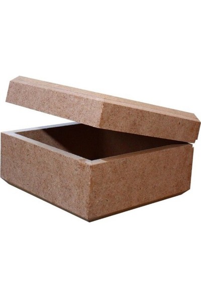 Tgr Home Boyanabilir Ahşap Kutu Mdf 9 x 9 x 6 cm