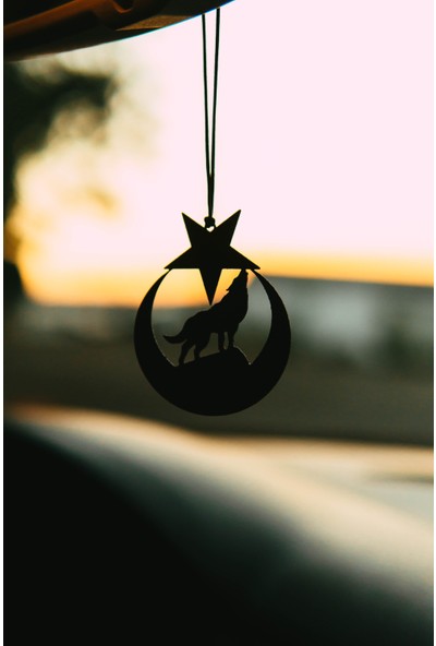 Araba Süsü Ay Yıldız Bozkurt Dikiz Aynası Süsü