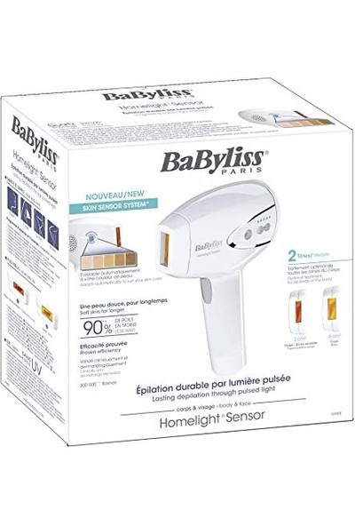 Babyliss G960E Homelight Le Skin Sensor 300.000 Atım Ipl Babyliss G960E Homelight Le Skin Sensor 300.000 Atım Ipl
