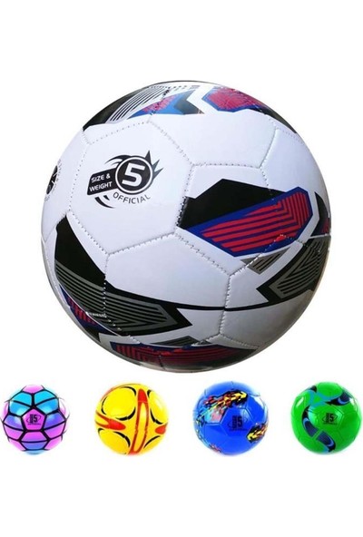 Liggo Futbol Topu Makina Dikişli 5 No 220 gr Karışık Renk