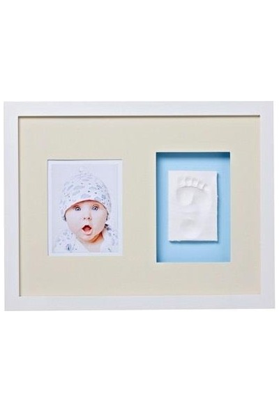 Baby Memory Prints El ve Ayak Izi Duvar Çerçevesi Beyaz Baby Memory Prints El ve Ayak Izi Duvar Çerçevesi Beyaz