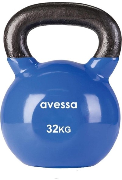 Avessa 32 kg Kettlebell Çaydanlık Dambıl Vinyl Kettlebell