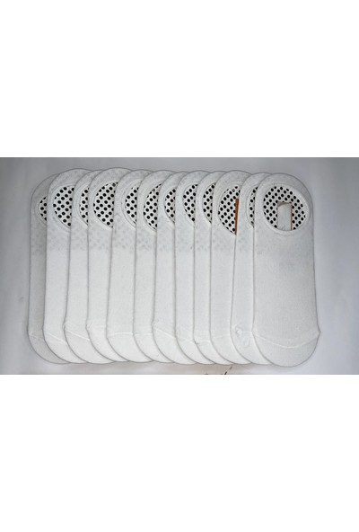 Depo Çamaşır Kadın Babet Beyaz Renk 12 Çift Çorap