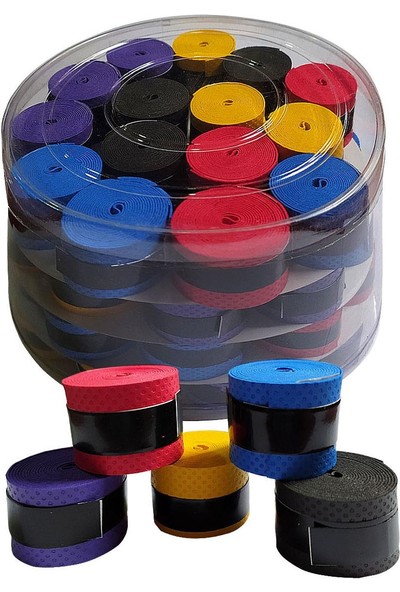 Avessa Noktalı Raket Gribi 60 Adet Karışık Renkli Grip-10 Avessa Noktalı Raket Gribi 60 Adet Karışık Renkli Grip-10