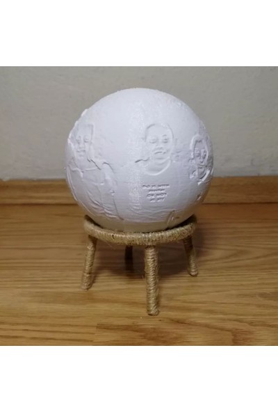 Cosenza Gece Lambası 3D Baskılı Kişiye Özel El Yapımı