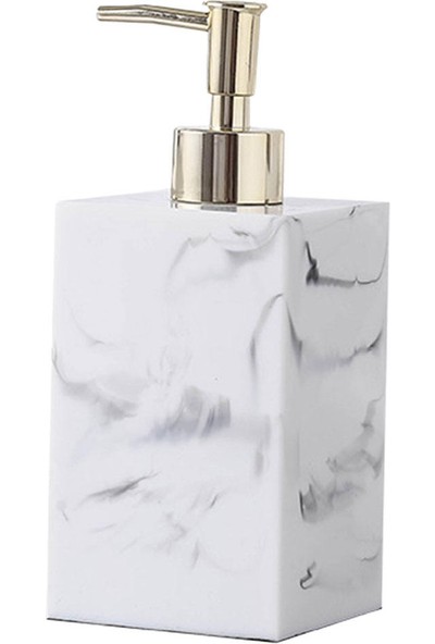 Dolity Doldurulabilir Sabunluk Mutfak Banyo Pompası Şişe Konteyner Beyaz Beyaz (Yurt Dışından)