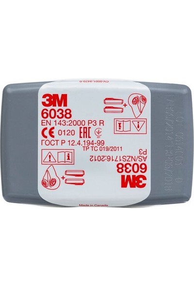 3m P3 Organik-Ozon Solo Filtre (6038) - (1 Çift)