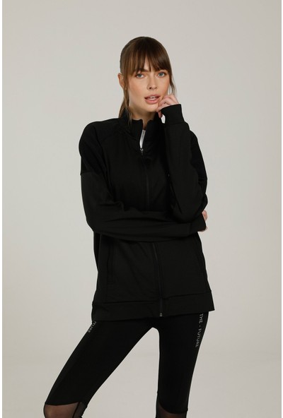Lumberjack Aley Track Top 1pr Siyah Kadın Eşofman Üstü